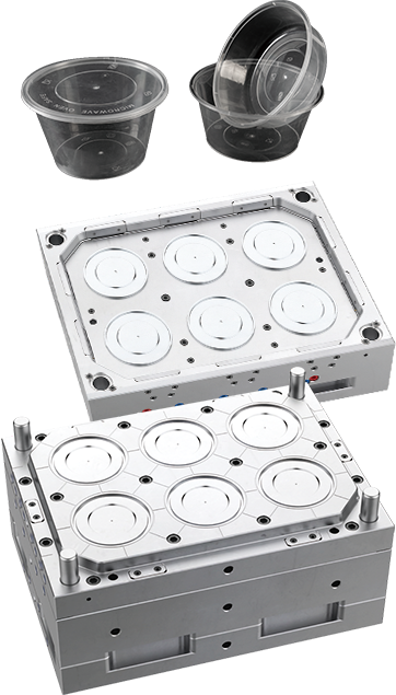 China Thin Wall Container Injection Moulding Die Mould Sale Manufacturer